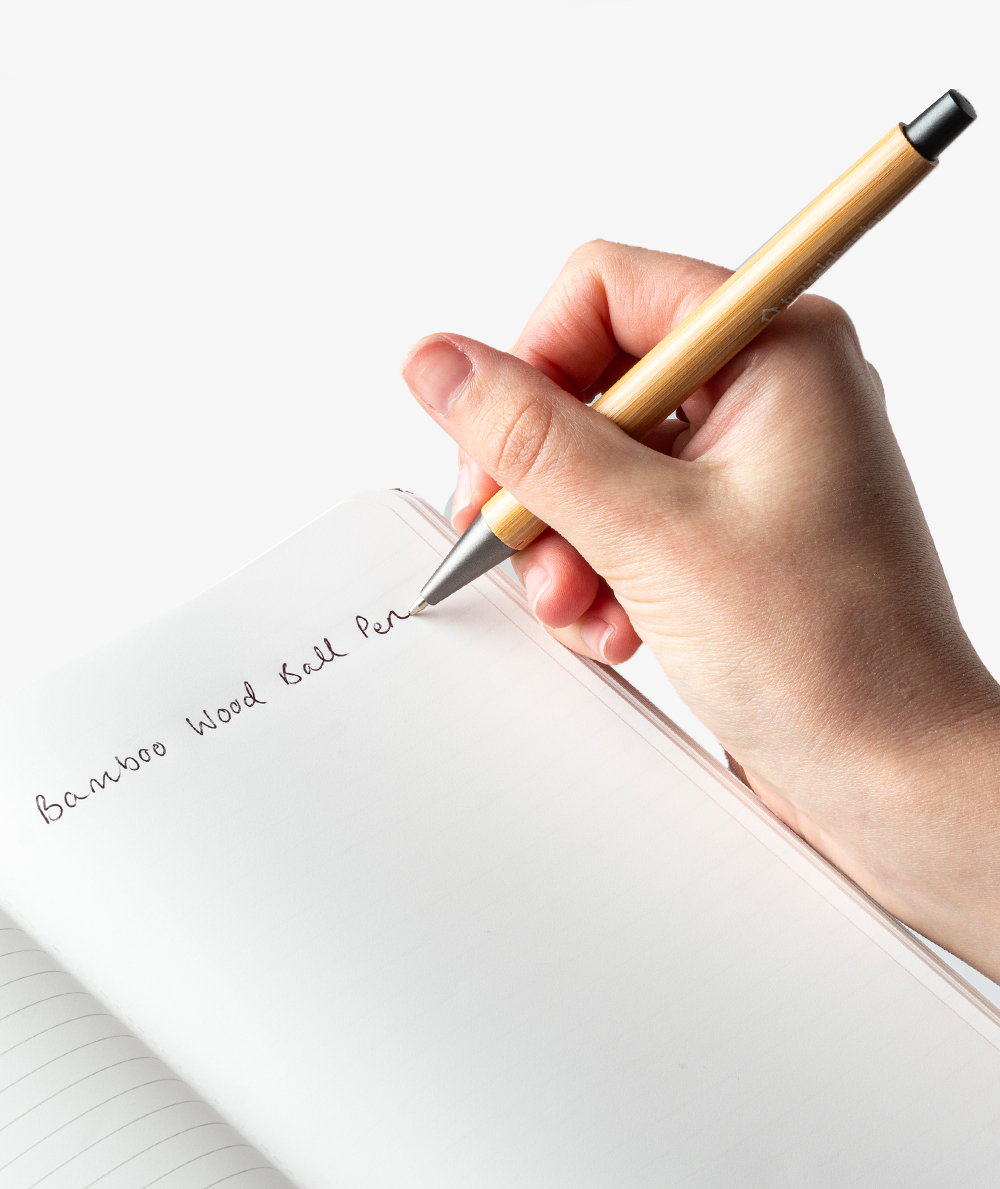 Bamboo Wood Ball Pen | Bookblock | Custom Notebooks, Journals and ...