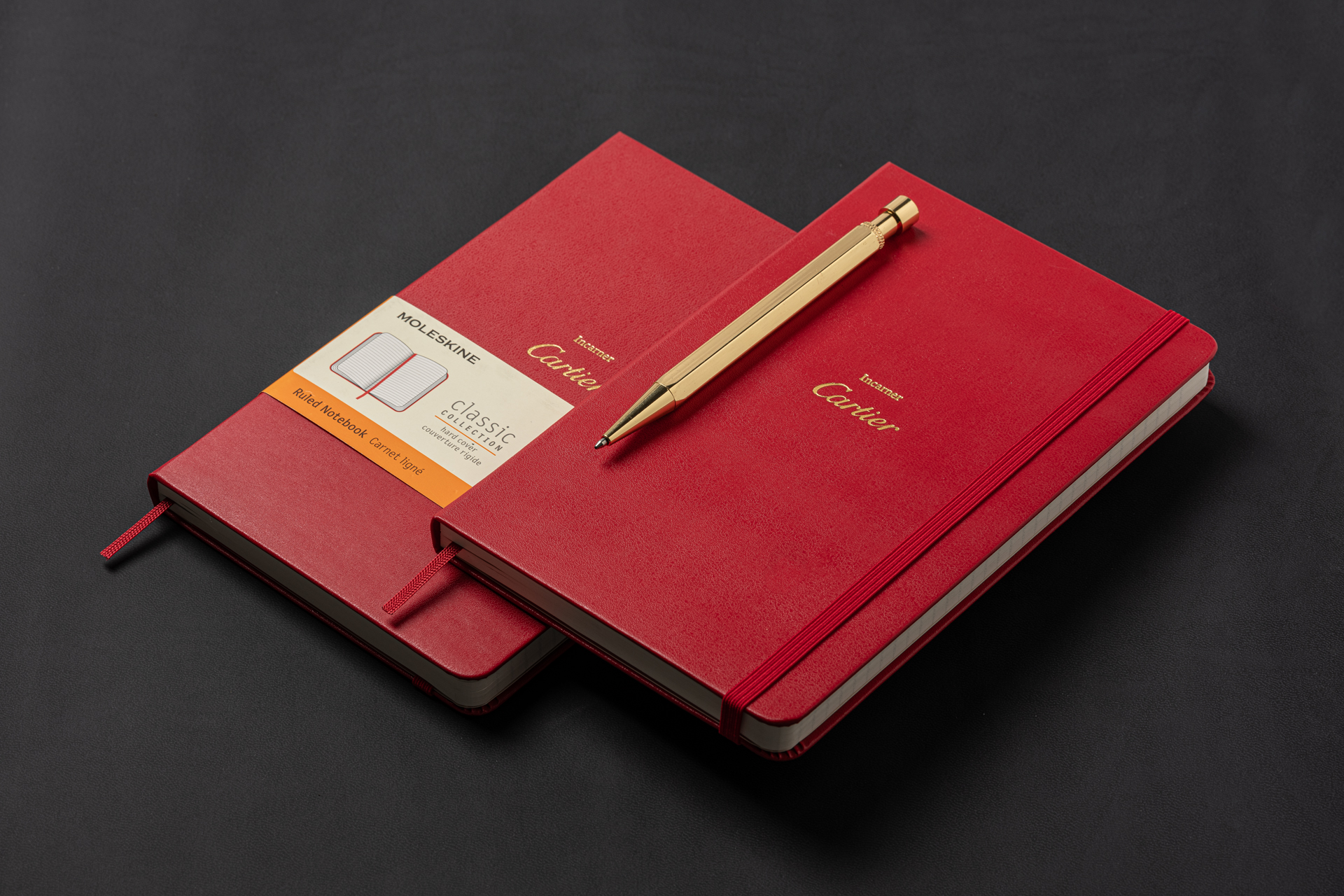 Cartier Gold Foiled Logo Moleskine | Bookblock | Custom Notebooks ...