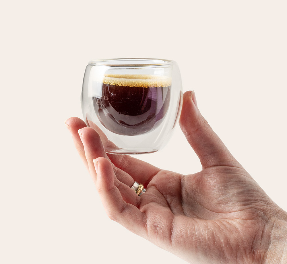 2-Piece Glass Espresso Cup Set | Bookblock | Custom Notebooks, Journals ...