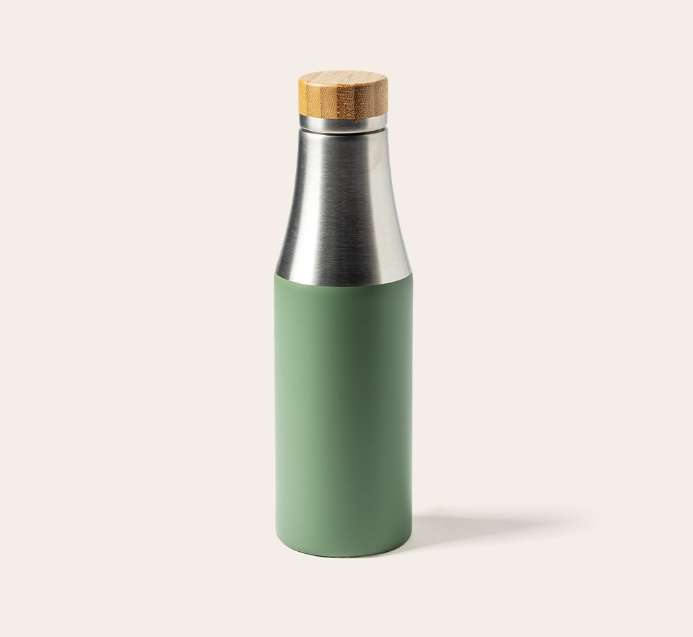 540ml Insulated Stainless Steel Bottle with Bamboo Lid | Bookblock ...