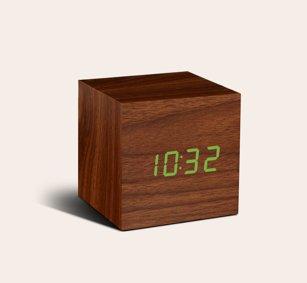 Wooden Cube Click Clock | Bookblock | Custom Notebooks, Journals and ...